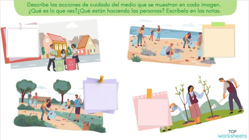 Lo que pienso - Cuidado del medio ambiente. Ficha interactiva ...