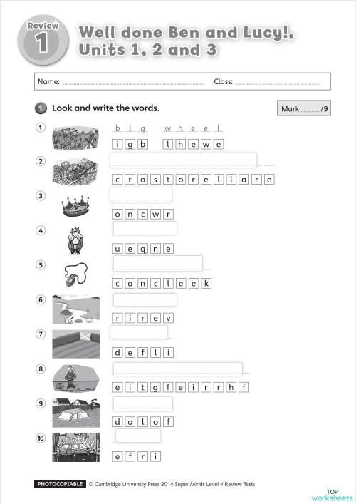 Review unit 1, 2, 3 - SM4. Interactive worksheet | TopWorksheets