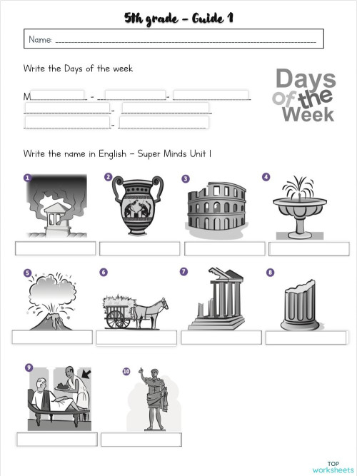 October Guides 5th Grade. Interactive worksheet | TopWorksheets