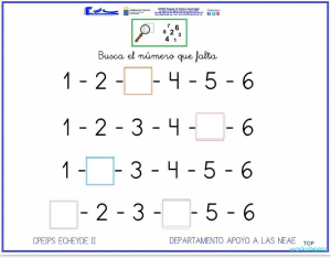 Encontrar el número que falta. Ficha interactiva | TopWorksheets
