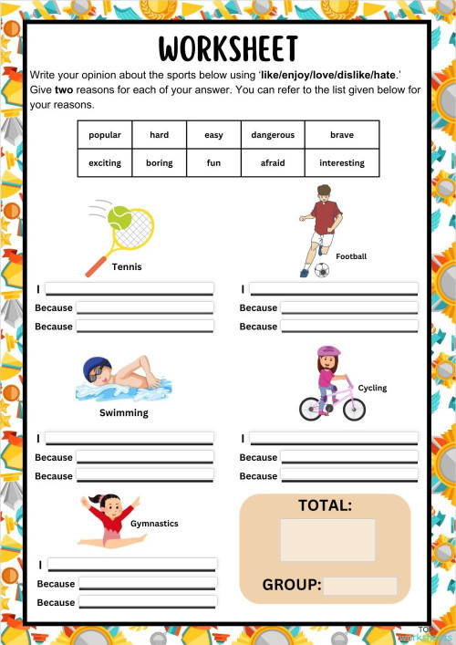 MODULE 9: GET ACTIVE!. Interactive worksheet | TopWorksheets