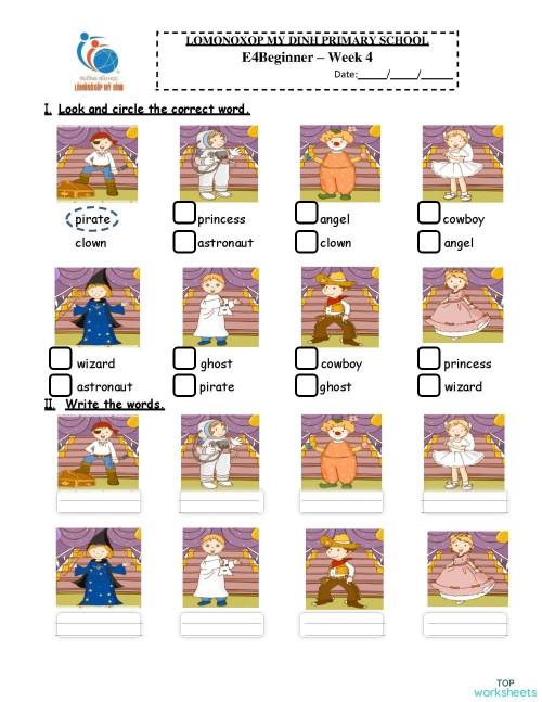 E4Beginners - Week 4. Interactive worksheet | TopWorksheets