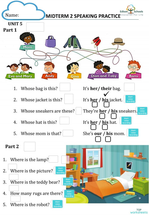 GS 1 - SPEAKING PRACTICE. Interactive worksheet | TopWorksheets