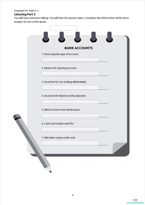 LanguageCert C1 Listening Mocking Test 2 P3 P4 (P2). Interactive ...