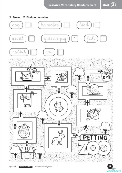 Pets. Vocabulary. Ficha interactiva | TopWorksheets