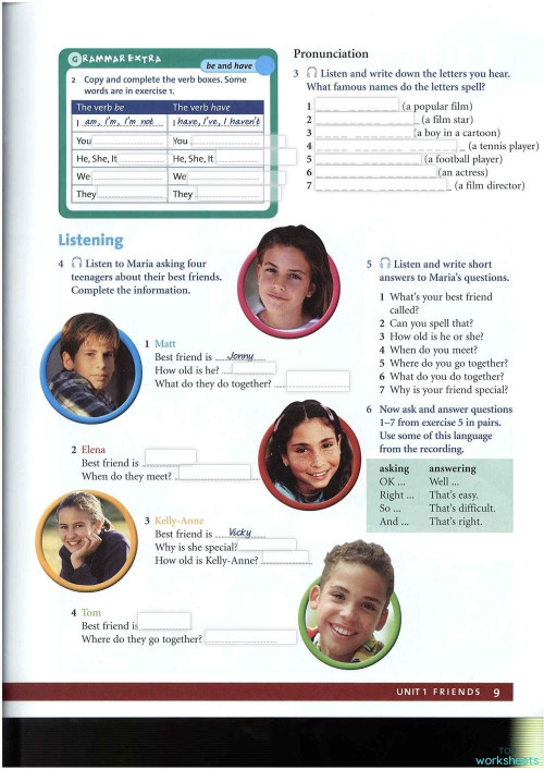 Objective KET - Students Book page 9. Interactive worksheet | TopWorksheets