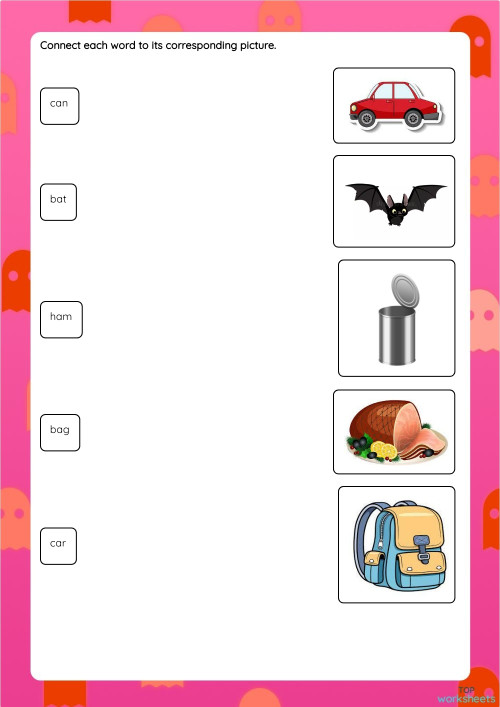 CVC Words (Short a). Interactive worksheet | TopWorksheets