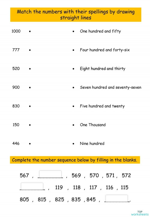 Year 2 Math | Revision 2. Interactive worksheet | TopWorksheets