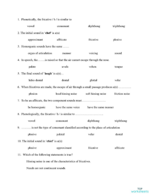 Morphology: interactive worksheets and online exercises | TopWorksheets