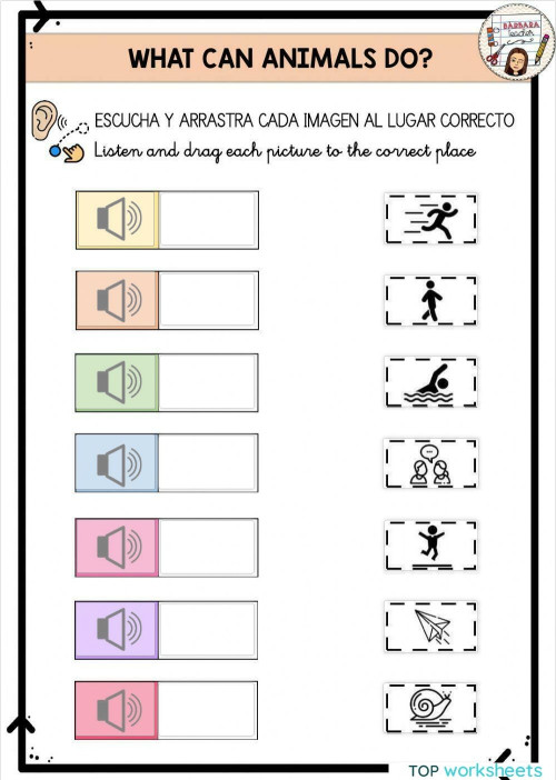 Animal abilities. Interactive worksheet | TopWorksheets