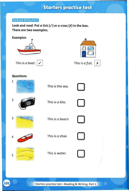 002 4th Reading and Writing Part 1. Interactive worksheet | TopWorksheets