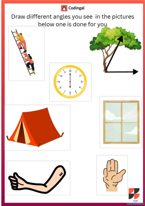 M_G06M09L40_WC02_Types_of_Angles_2. Interactive worksheet | TopWorksheets