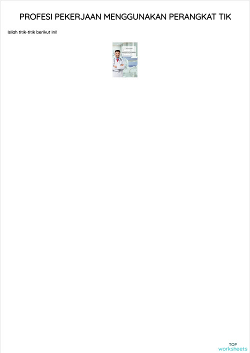 PROFESI PEKERJAAN MENGGUNAKAN PERANGKAT TIK. Interactive worksheet ...