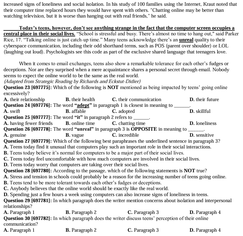 READING MULTIPLE CHOICE 18. Interactive worksheet | TopWorksheets