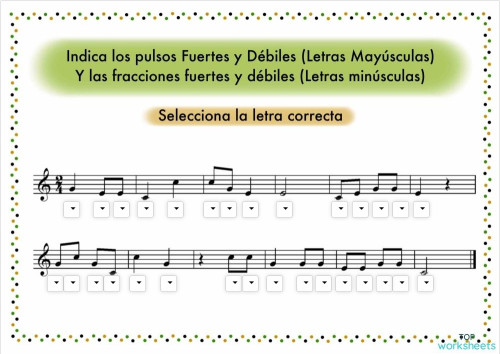 Fuerte y Débil. Ficha interactiva | TopWorksheets