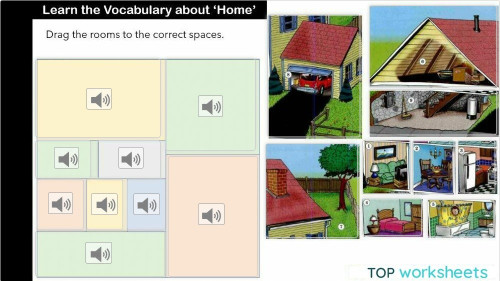 Vocabulary Home. Interactive worksheet | TopWorksheets