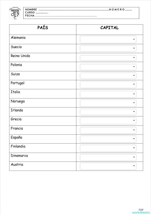FICHAS INFORMATIVAS Conociendo Georgia IMPRIMIBLES ESTADOS DE LOS EEUU ...