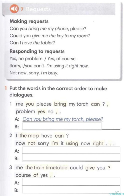 GG3 WB 3.4 p.27. Interactive worksheet | TopWorksheets