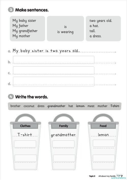 Worksheet Sample 1. Interactive worksheet | TopWorksheets