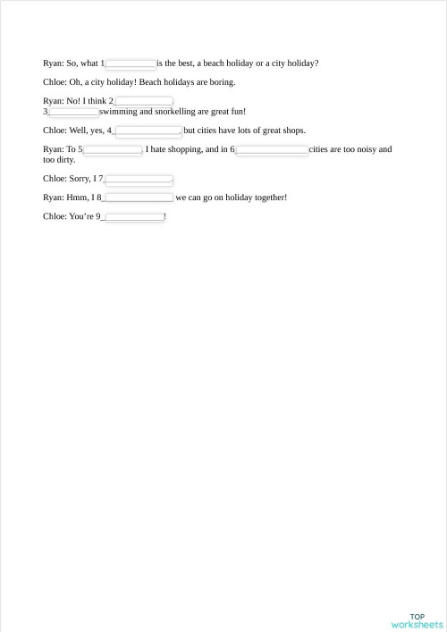 Speaking: interactive worksheets and online exercises | TopWorksheets