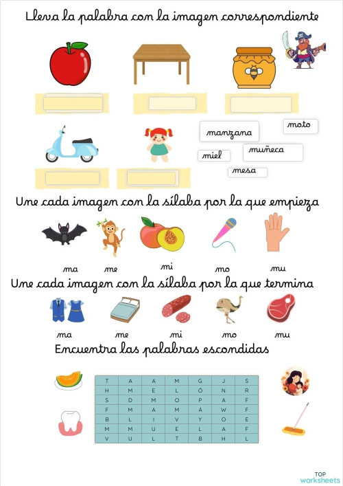ficha interactiva m. Ficha interactiva | TopWorksheets