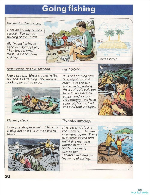 READING: GO FISHING. Interactive worksheet | TopWorksheets