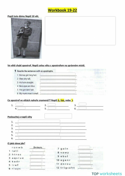 Motivate 1, Unit 2 WB 19-22. Interactive worksheet | TopWorksheets