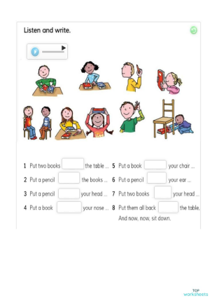 sing and complete the song. Interactive worksheet | TopWorksheets