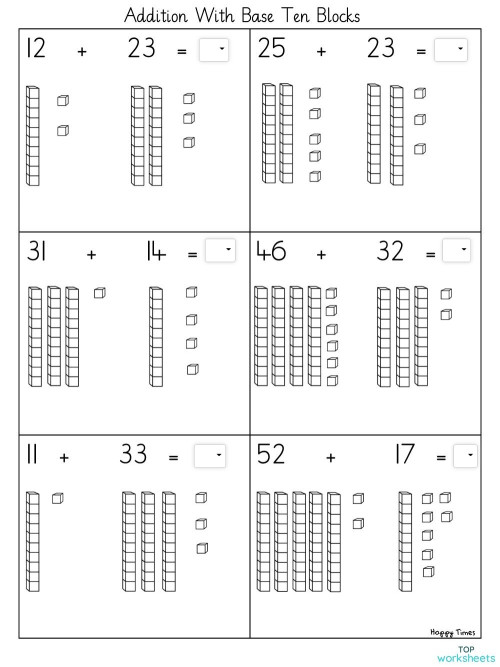Addition: interactive worksheets and online exercises | TopWorksheets