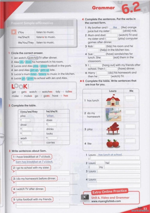 GG1 Unit 6.2 p.53. Interactive worksheet | TopWorksheets