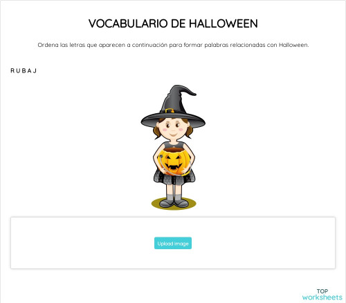 VOCABULARIO DE HALLOWEEN. Ficha interactiva | TopWorksheets