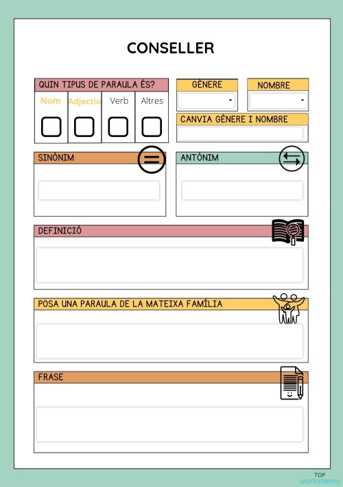 Llengua Catalana: fitxes interactives i exercicis online | TopWorksheets