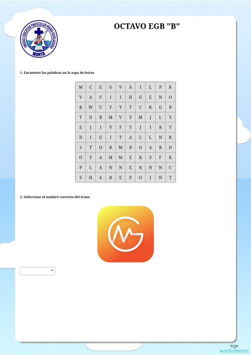 OCTAVO EGB "B". Ficha interactiva | TopWorksheets