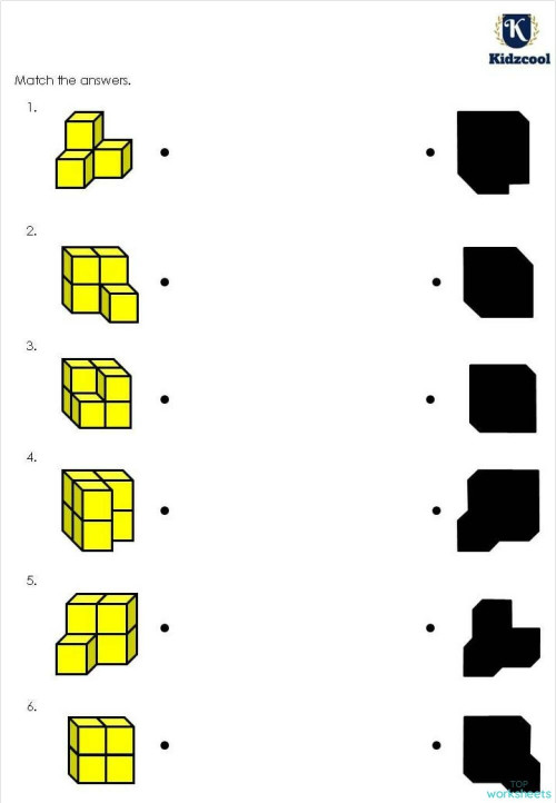 3D Shadows: interactive worksheets and online exercises | TopWorksheets