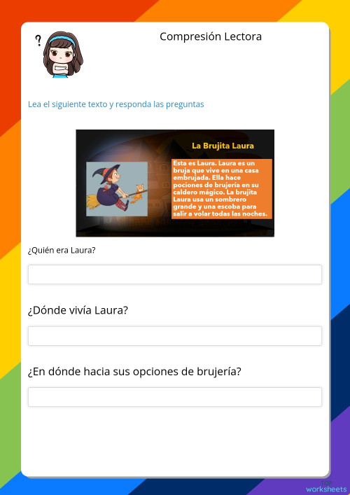 Compresión Lectora. Ficha interactiva | TopWorksheets