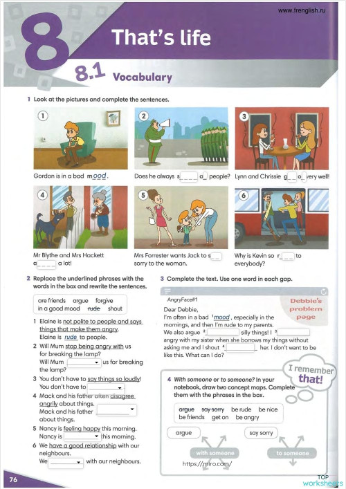 Go Getter 4 Unit 8 1 Interactive Worksheet Topworksheets