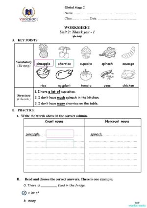 sample worksheet. Interactive worksheet | TopWorksheets