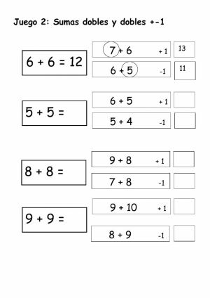 Duplicación por medio de sumas. Ficha interactiva | TopWorksheets