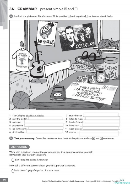 Unit 3A (Grammar). Interactive worksheet | TopWorksheets
