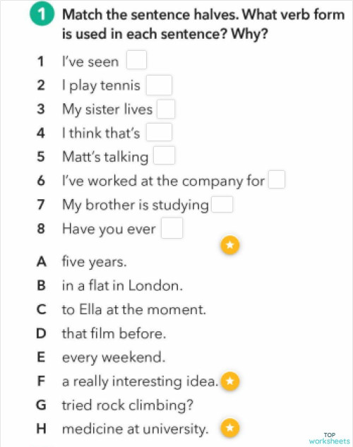 1 Semester Test Writing. Interactive worksheet | TopWorksheets