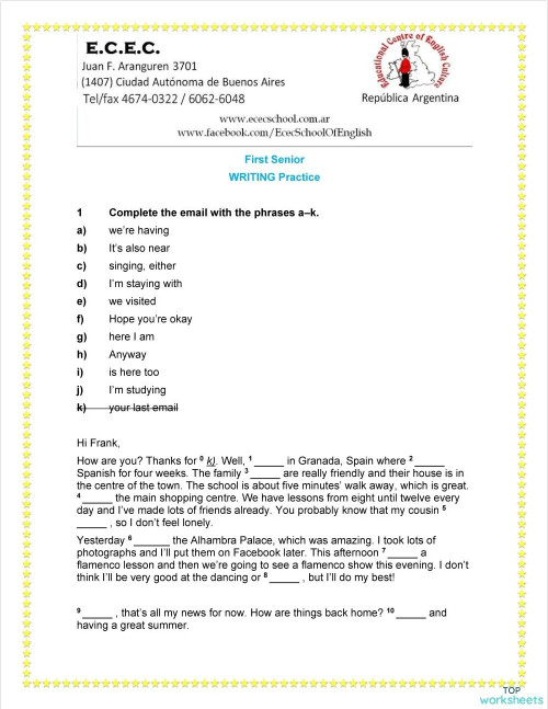 Guide in Planning conflict. Interactive worksheet | TopWorksheets