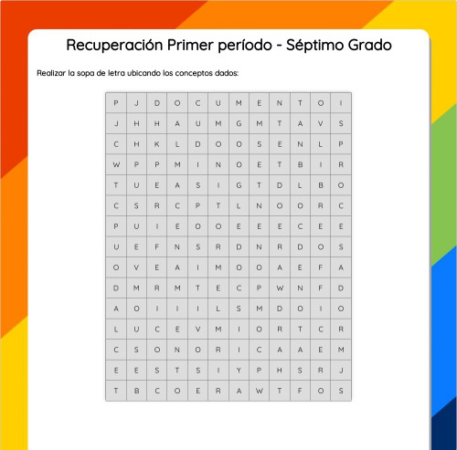 SOPA DE LETRAS: CIRCUITOS ELÉCTRICOS. Ficha interactiva | TopWorksheets