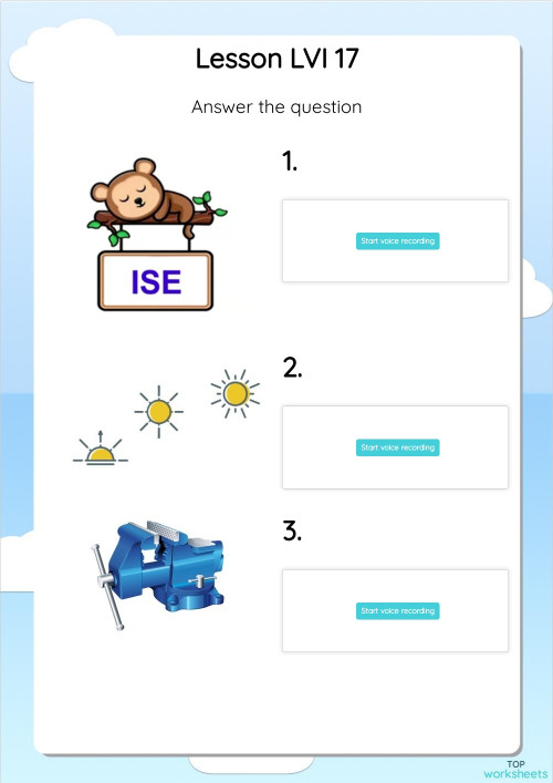 Preschool: interactive worksheets and online exercises | TopWorksheets