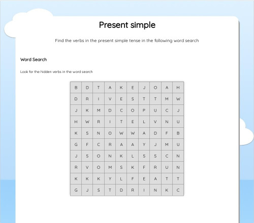 Present Simple Affirmative Interactive Worksheet Topworksheets