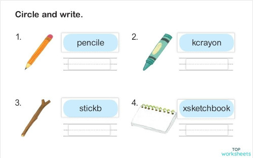 Drawing outside. Interactive worksheet | TopWorksheets
