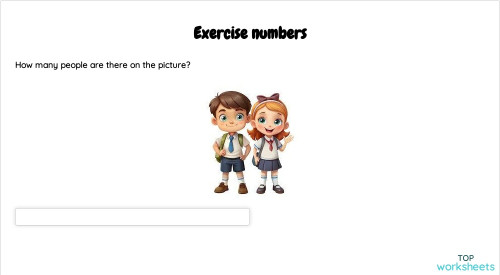Exercise numbers. Interactive worksheet | TopWorksheets