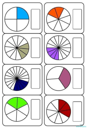 Partes iguales. Ficha interactiva | TopWorksheets