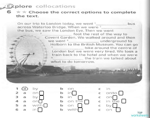 Collocations. Interactive worksheet | TopWorksheets