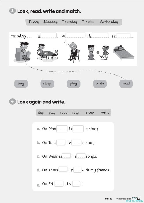 Worksheet sample 3. Interactive worksheet | TopWorksheets