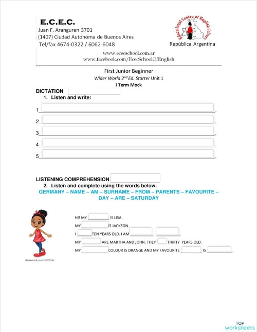 TEST: interactive worksheets and online exercises | TopWorksheets